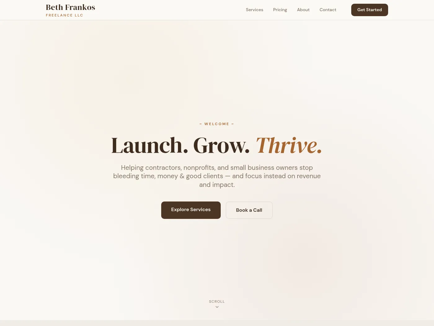 Beth Frankos Simple Site