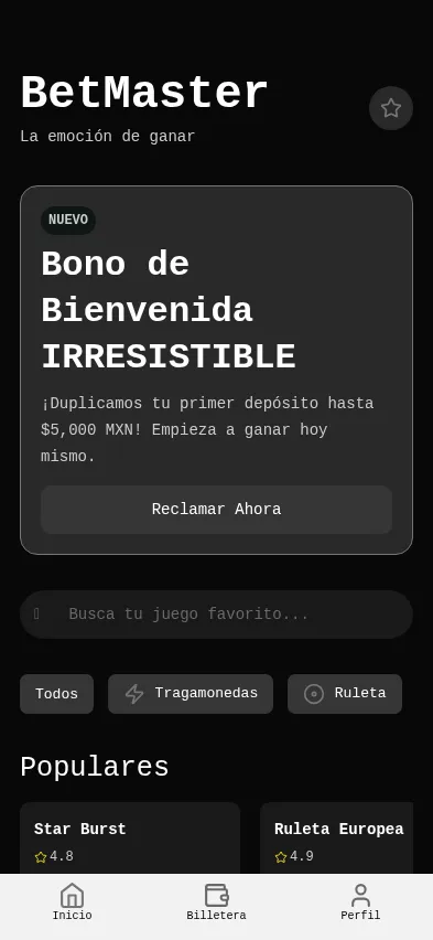 BetMaster Casino App