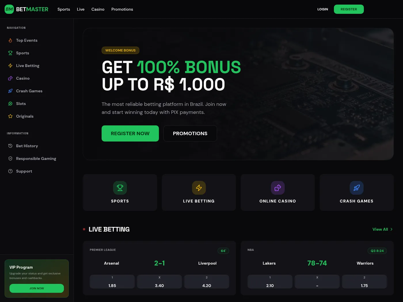 BetMaster Platform