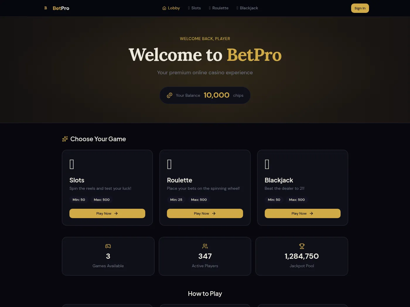 BetPro Online Casino