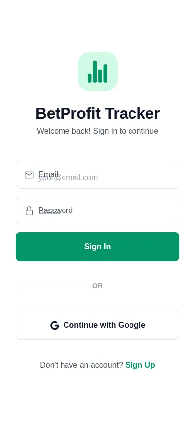 BetProfit Tracker