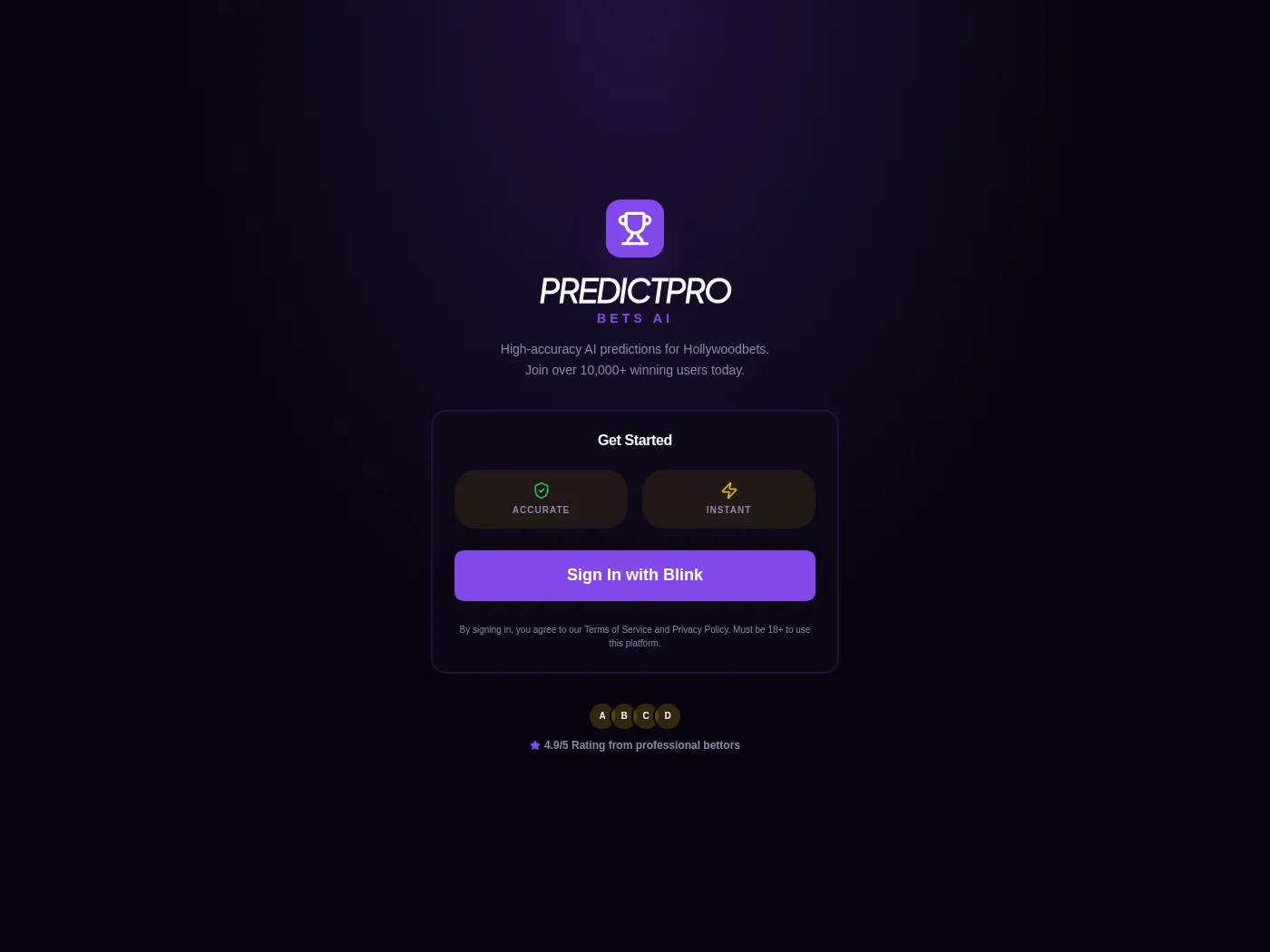 PredictPro Bets AI
