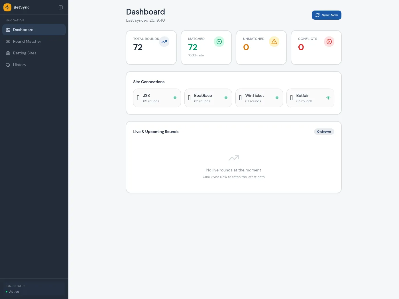 BetSync Matcher