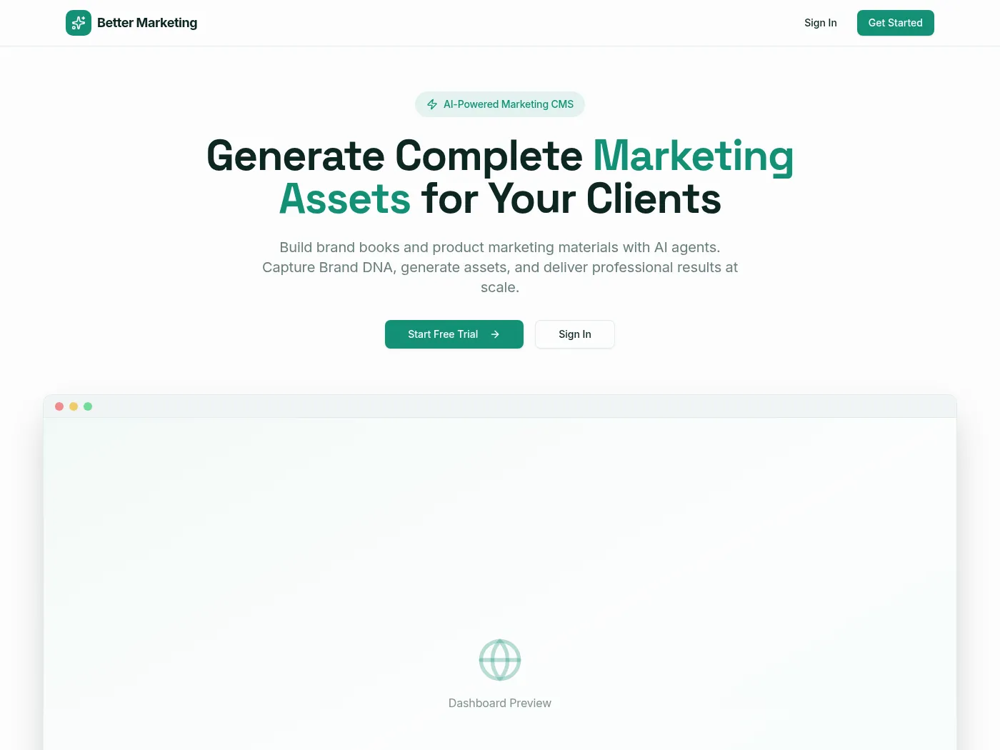 Better Marketing CMS
