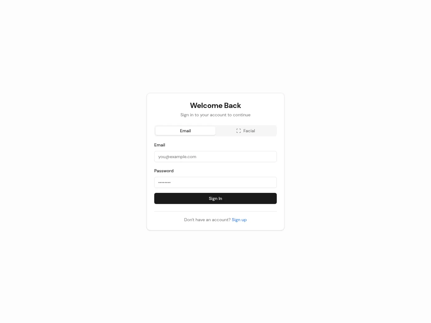BetterAuth Facial Login