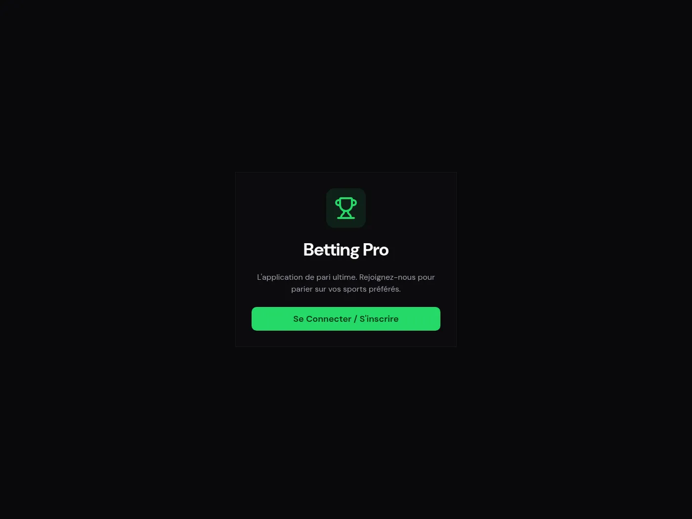 Betting Pro App