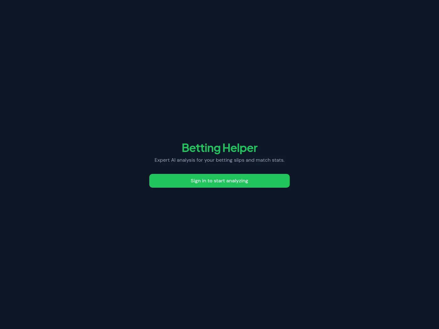 Betting Helper