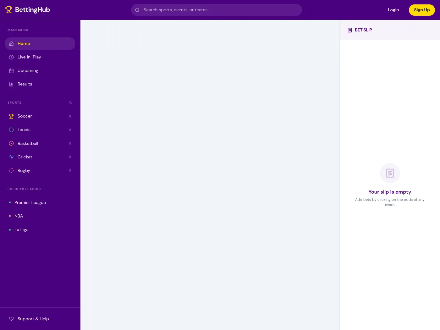 Betting Hub Clone