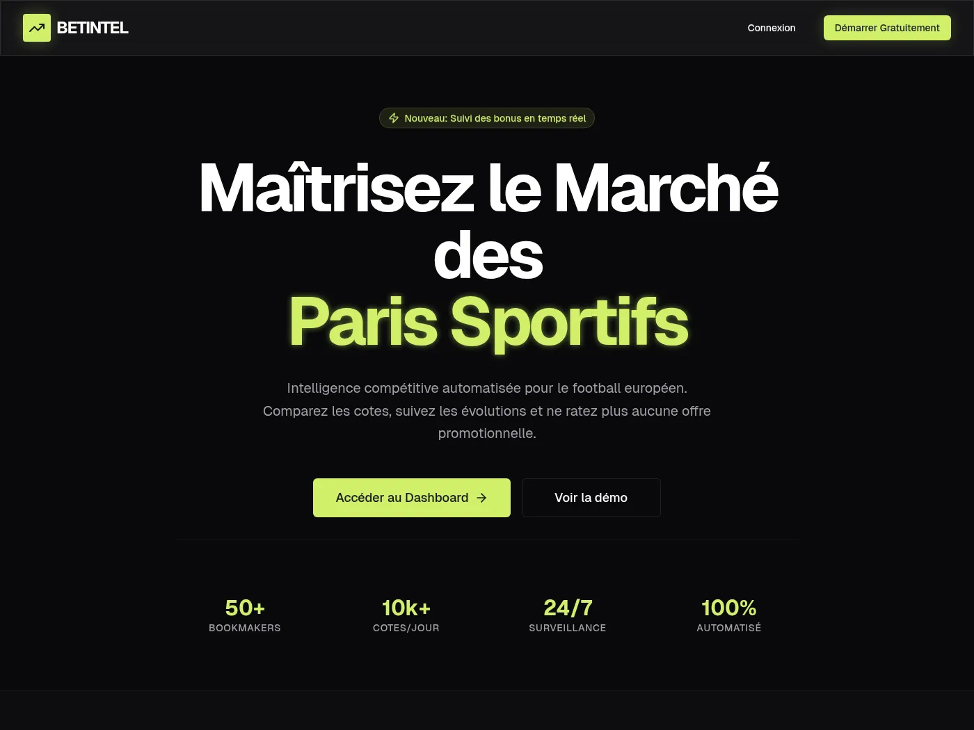 Betting Insights SaaS