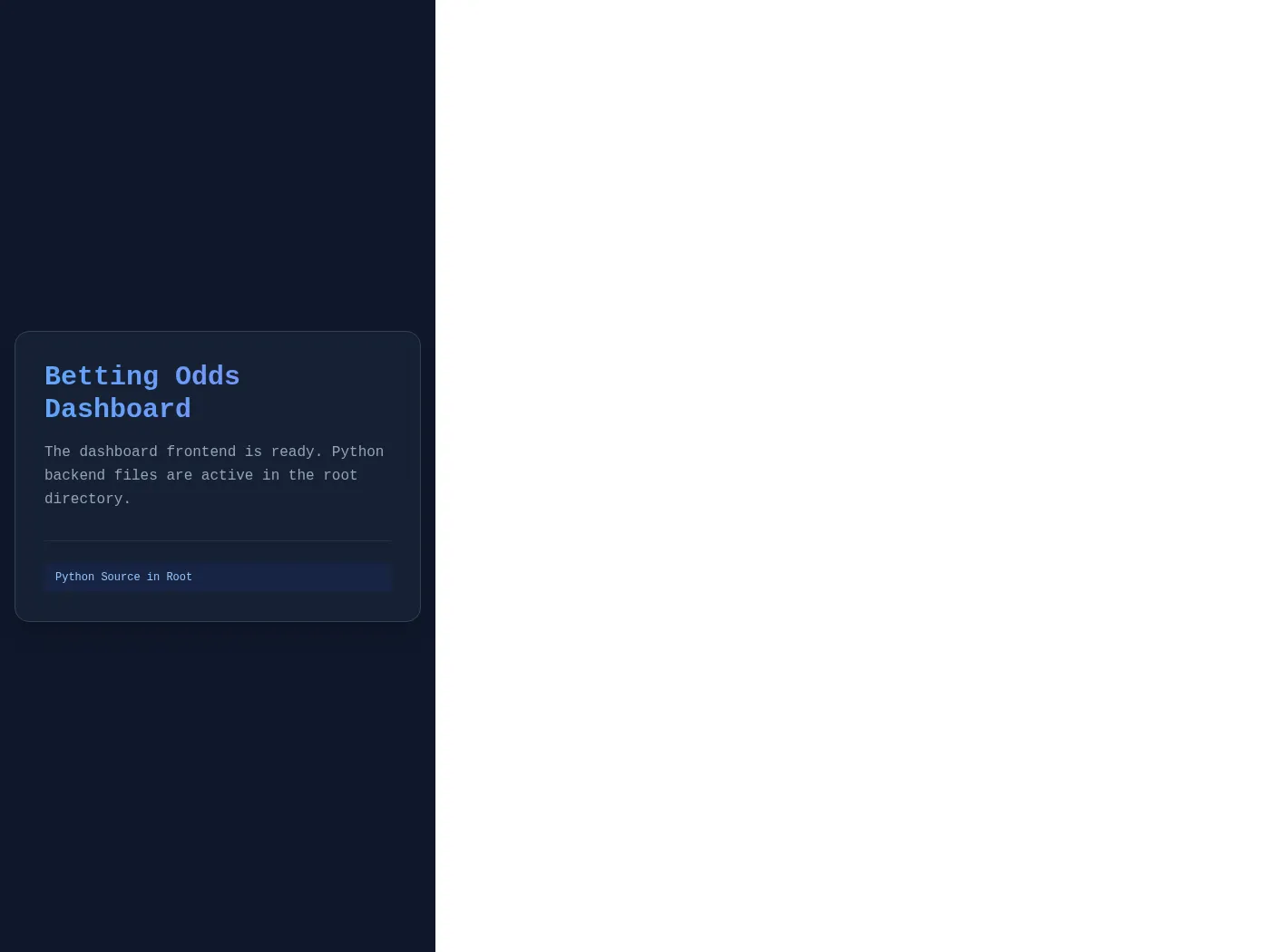 Betting Odds Monitor