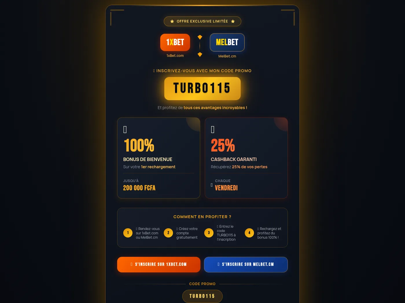 Promo Betting Flyer