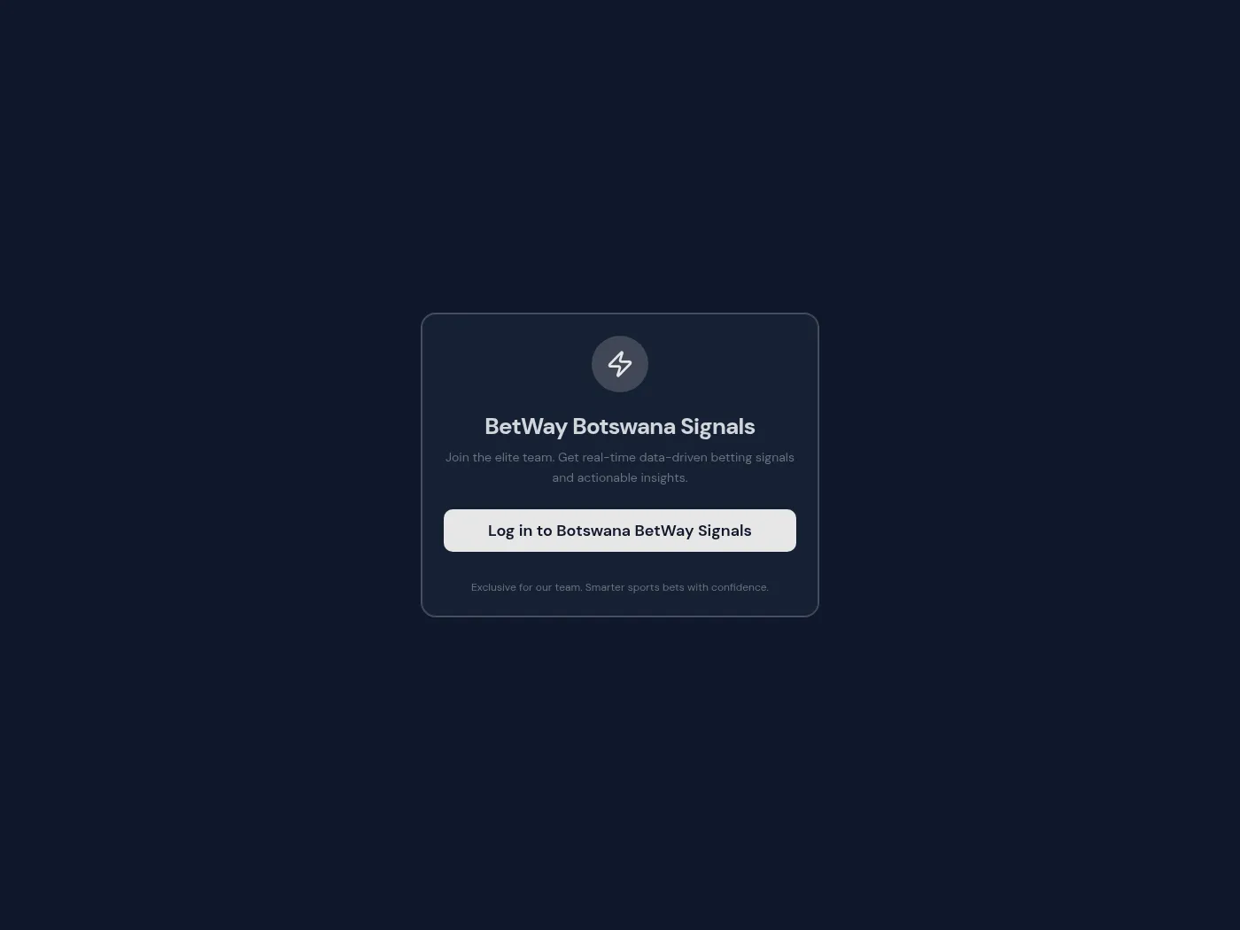 Botswana BetWay Signals