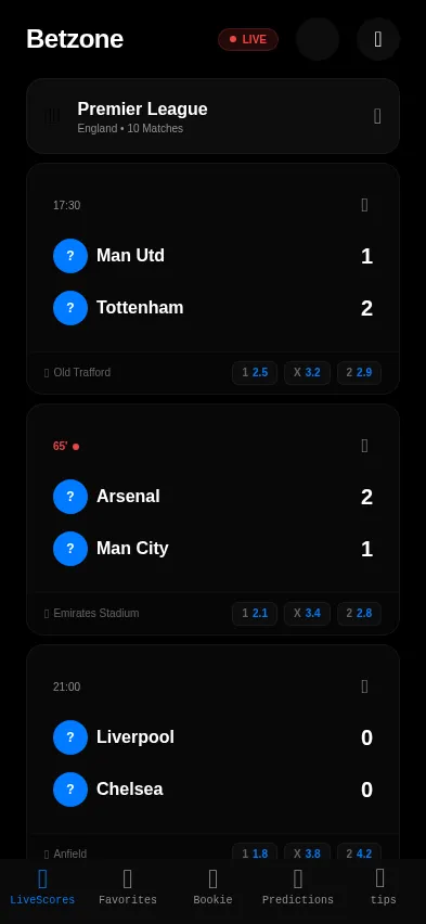 Betzone Football App