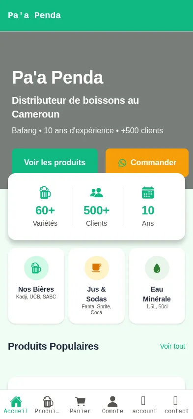 Pa’a Penda Beverage App