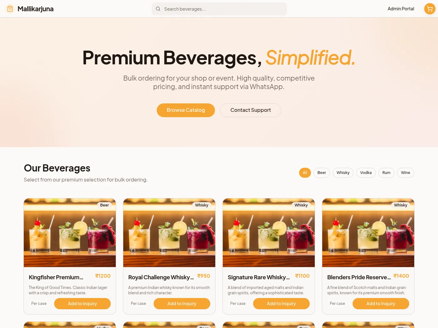 Mallikarjuna Beverage Shop