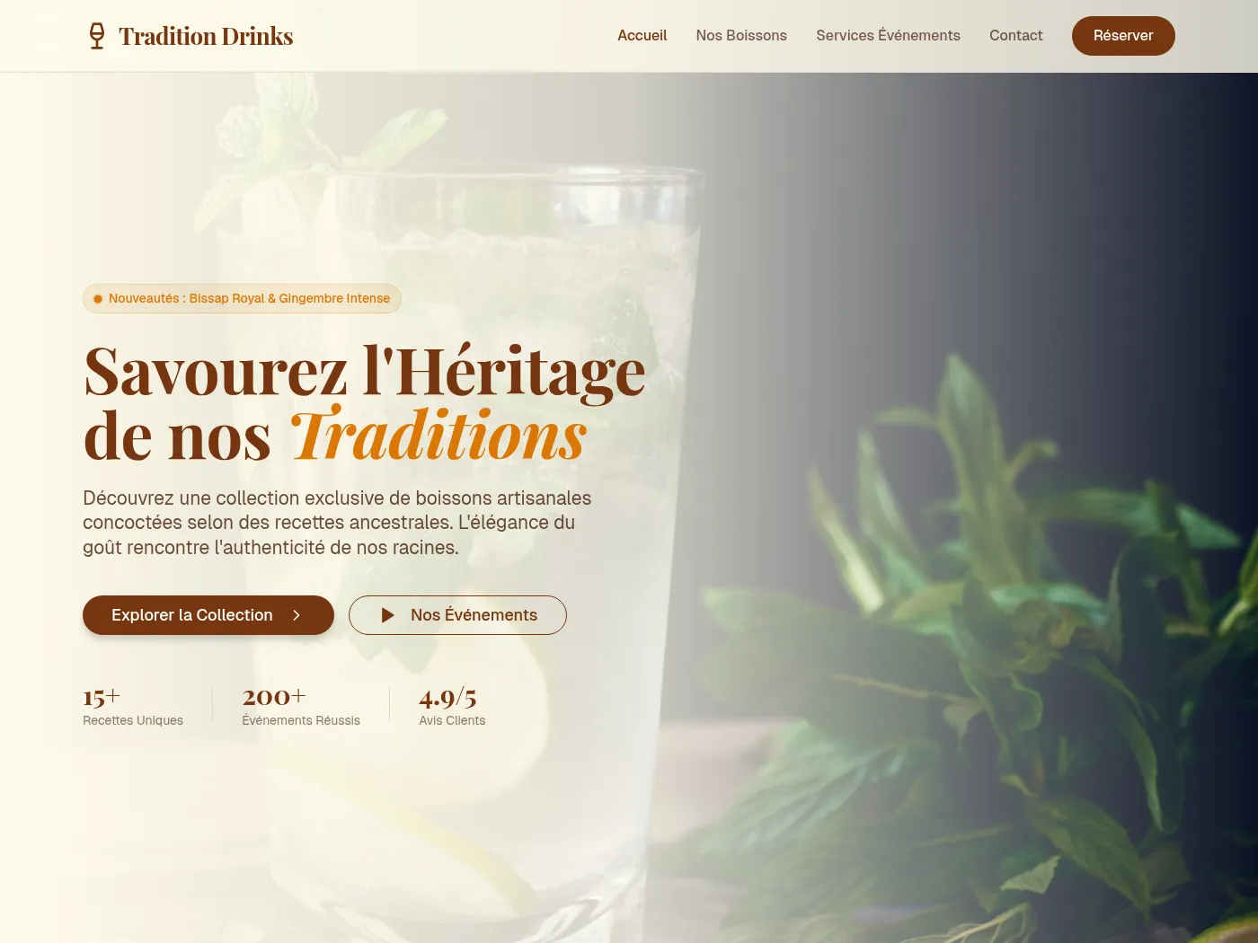 Tradition Drinks Vitrine