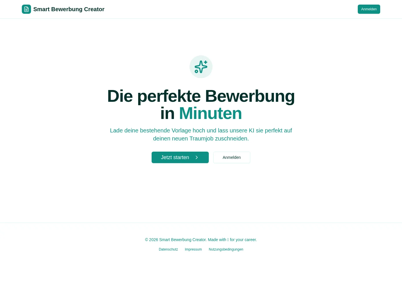 Smart Bewerbung Creator