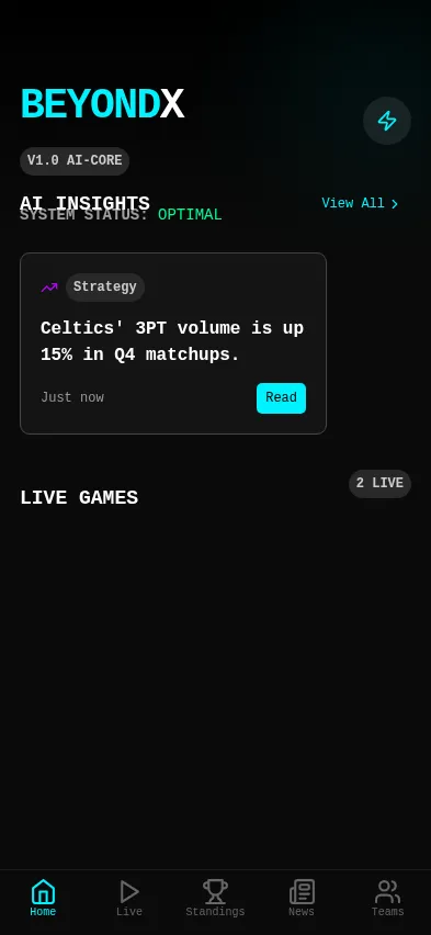 BeyondX NBA AI Insights