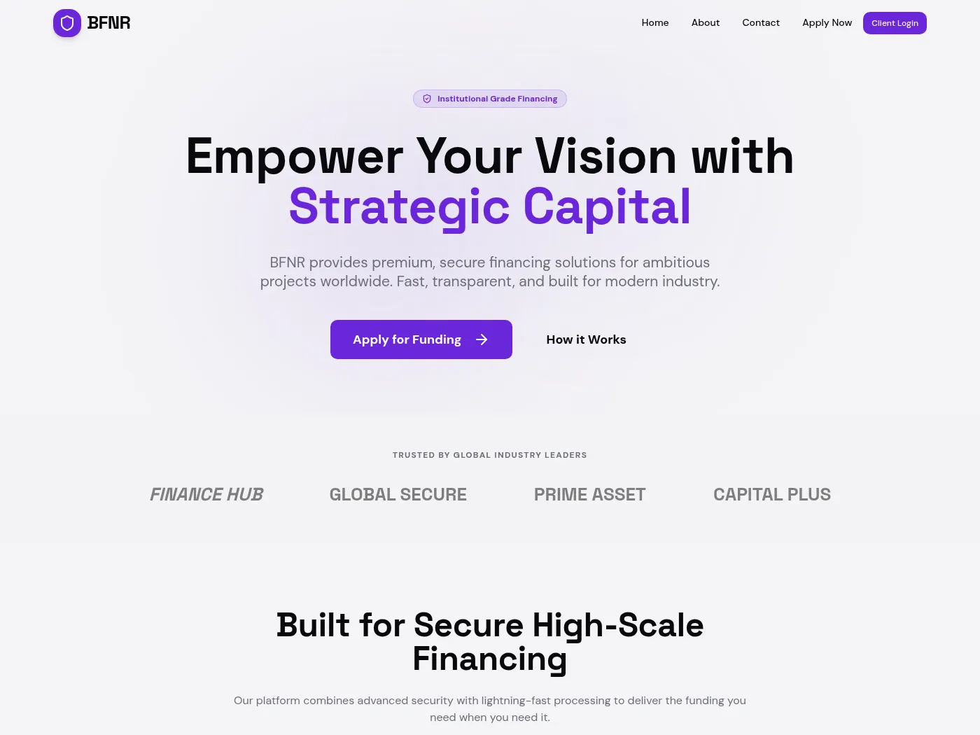 BFNR Finance Platform