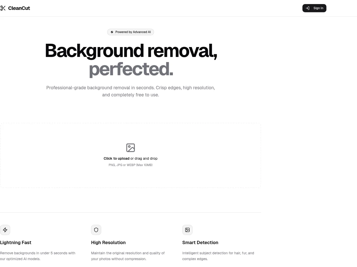 CleanCut Image Tool