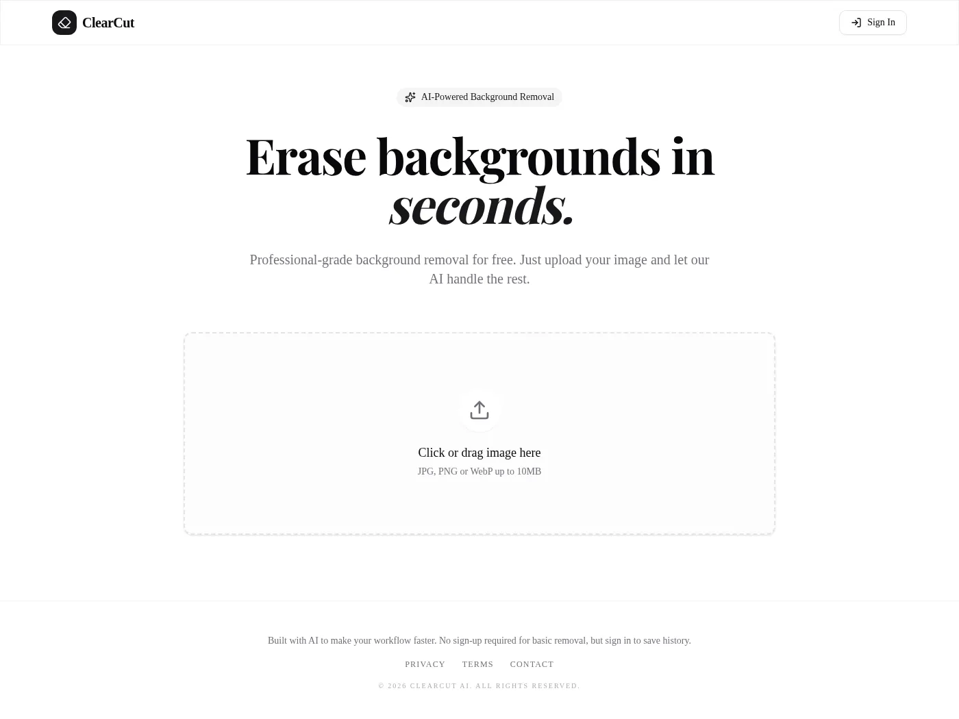 Background Remover Website