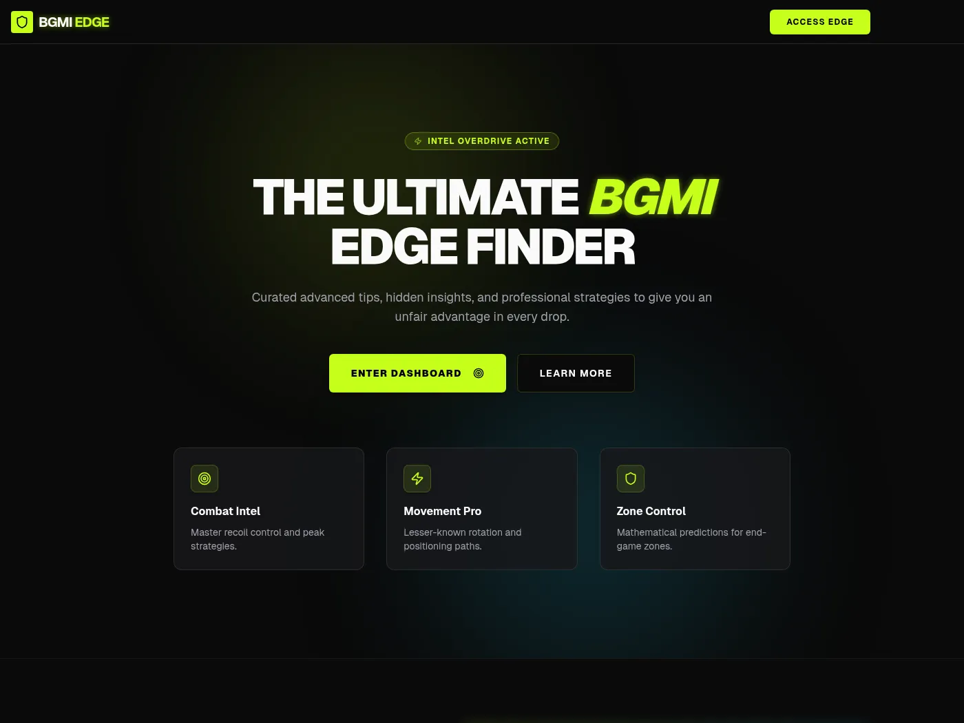 BGMI Edge Finder