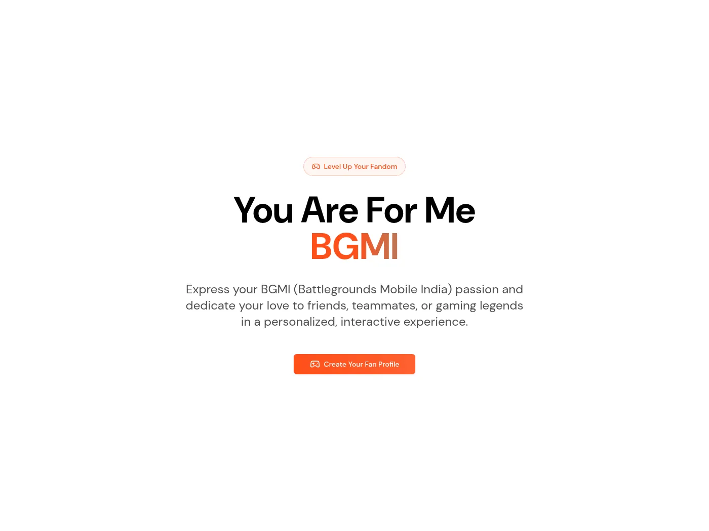 You Are For Me BGMI