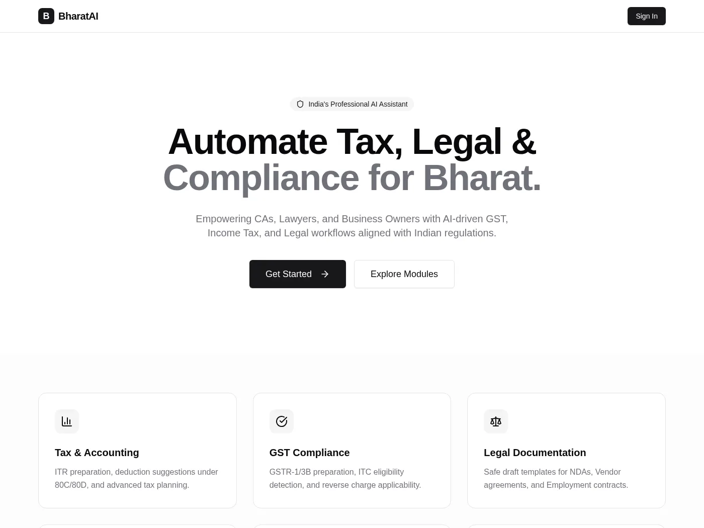 BharatAI Compliance Assistant