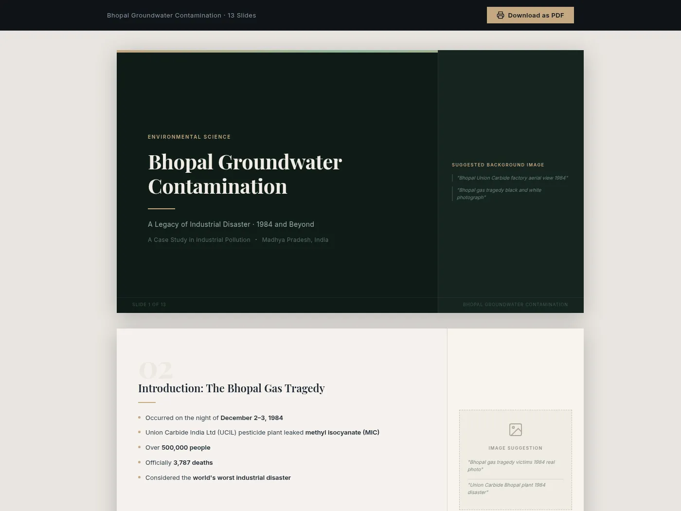 Bhopal Groundwater Deck