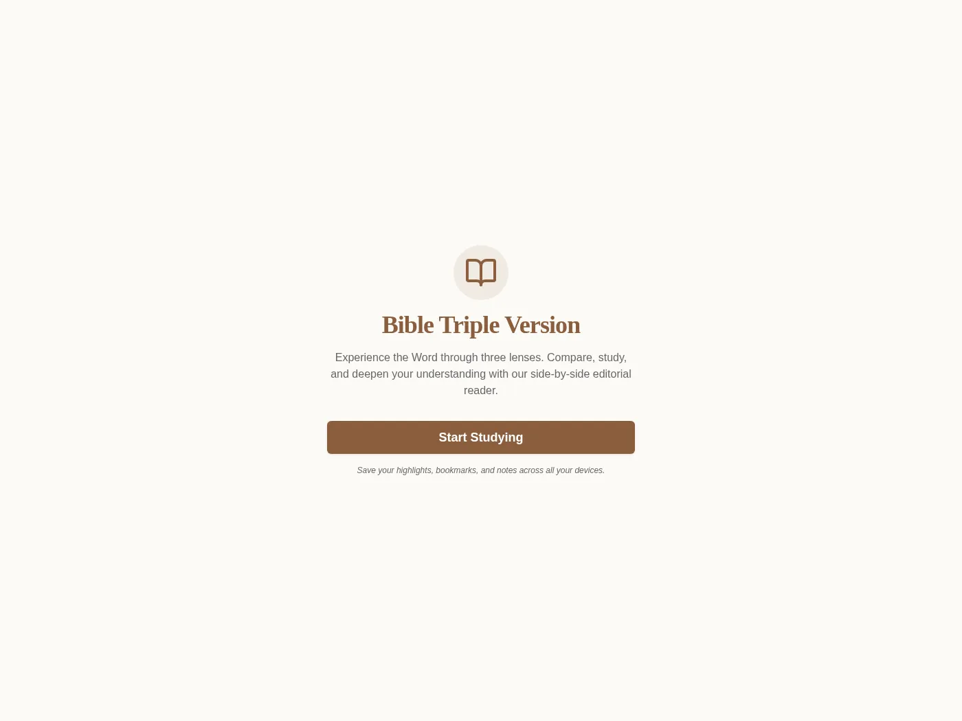 Bible Triple Version