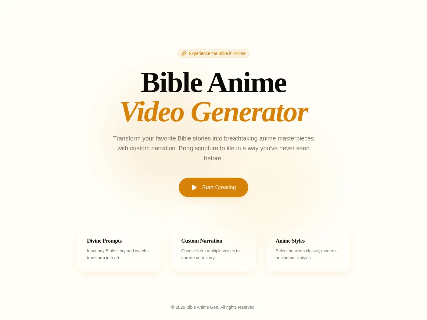 Bible Anime Video Generator