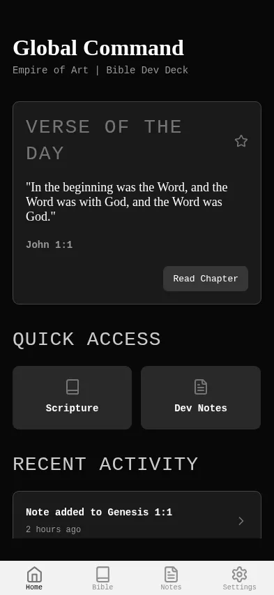 Bible Dev Notes App
