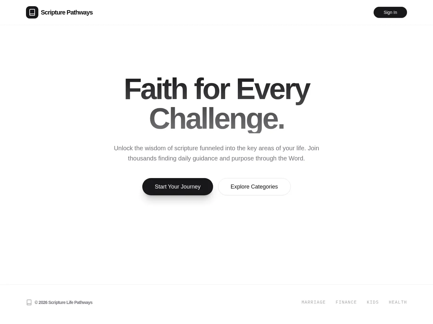 Scripture Life Pathways