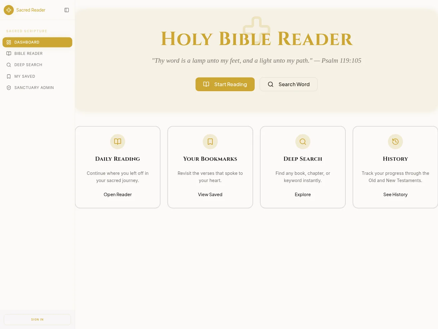 Holy Bible Reader
