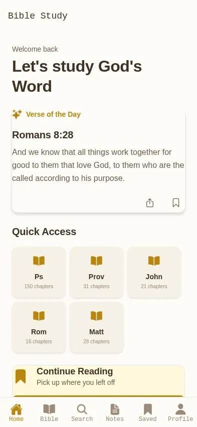 Bible Study App