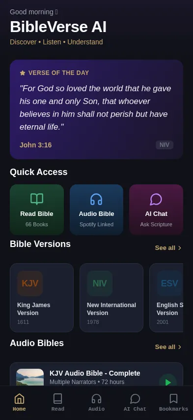 BibleVerse AI App