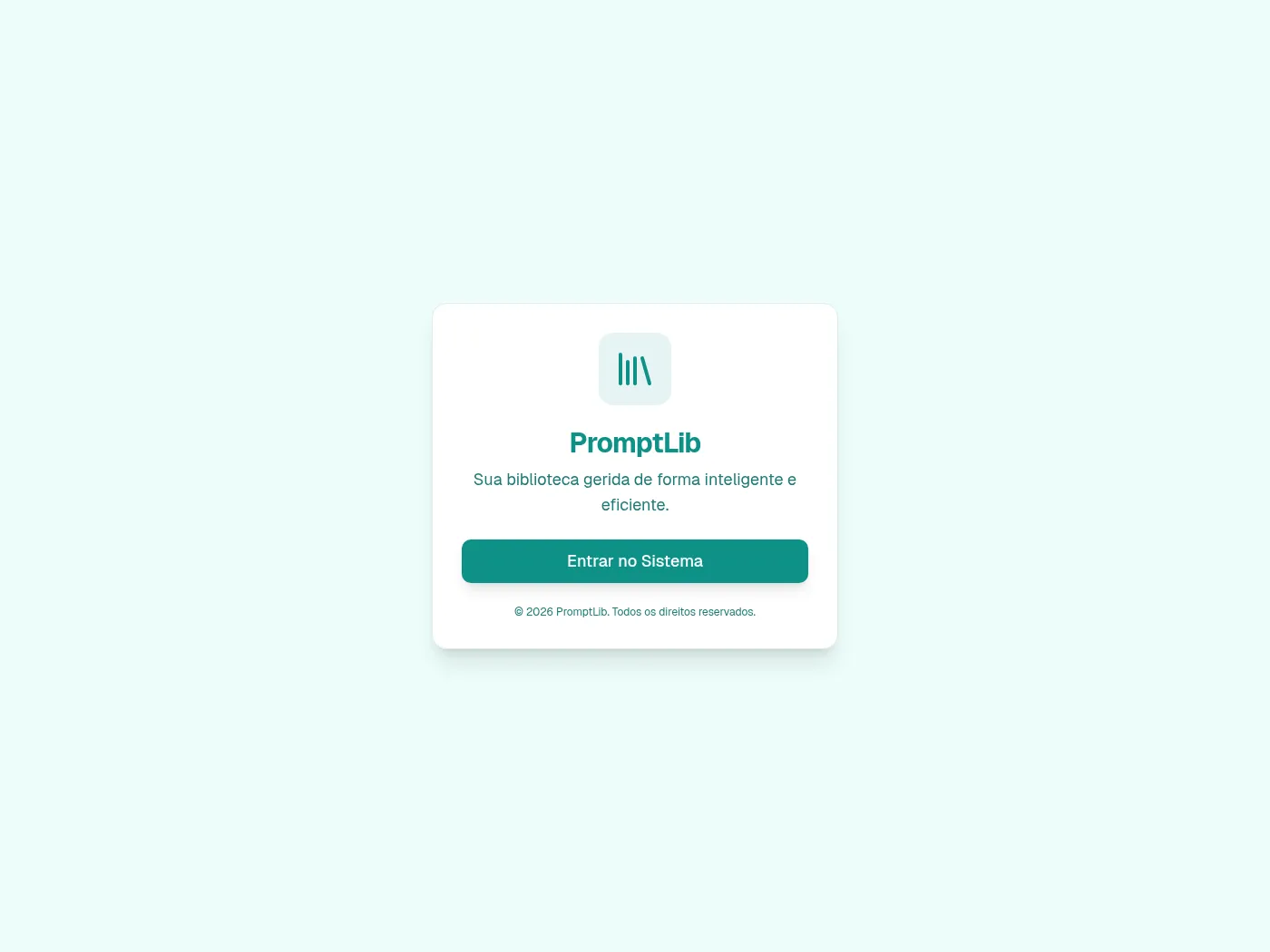 PromptLib Gestão Biblioteca