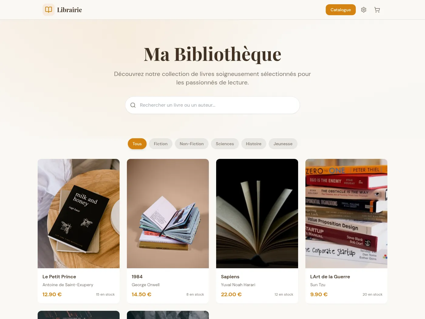 Librairie E-Commerce