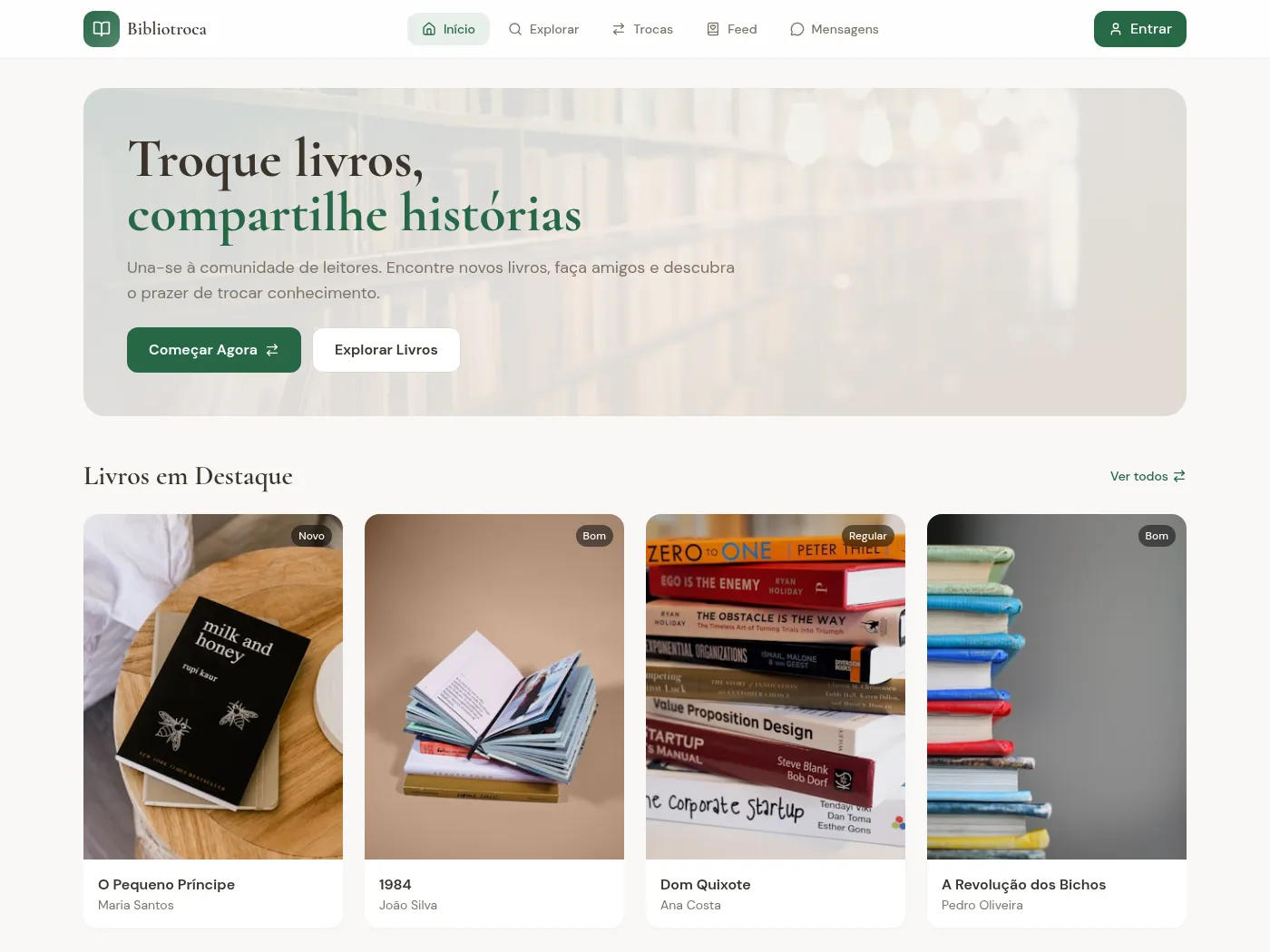 Bibliotroca Social Platform