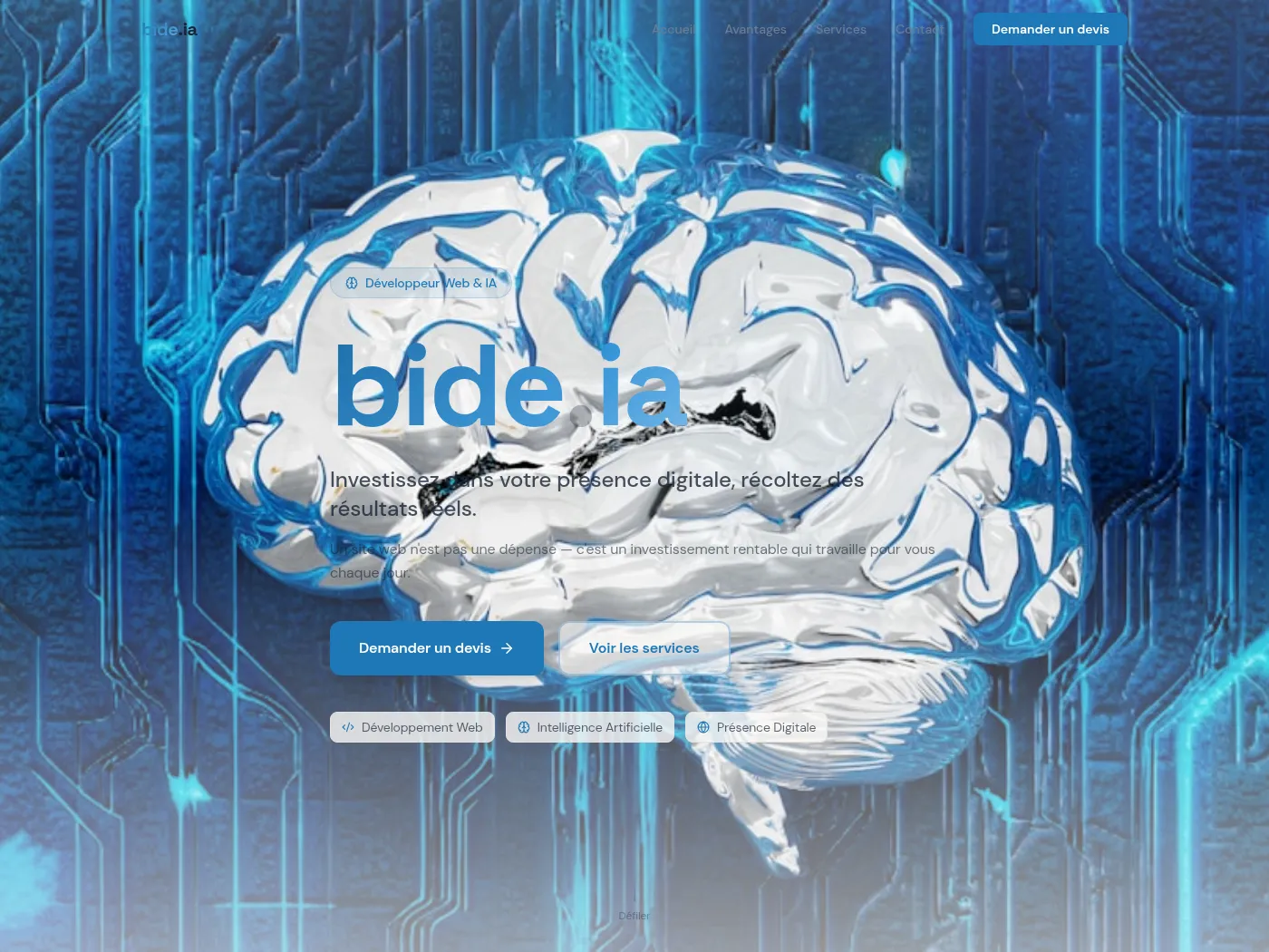 Bide.IA Portfolio Site