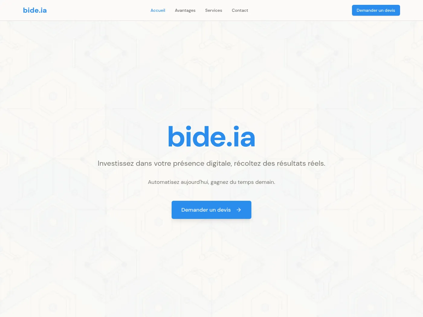 Bide.IA Portfolio Site