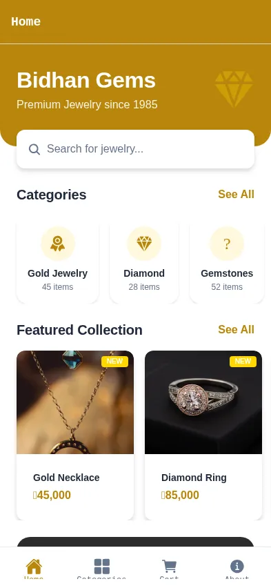 Bidhan Gems Shop App