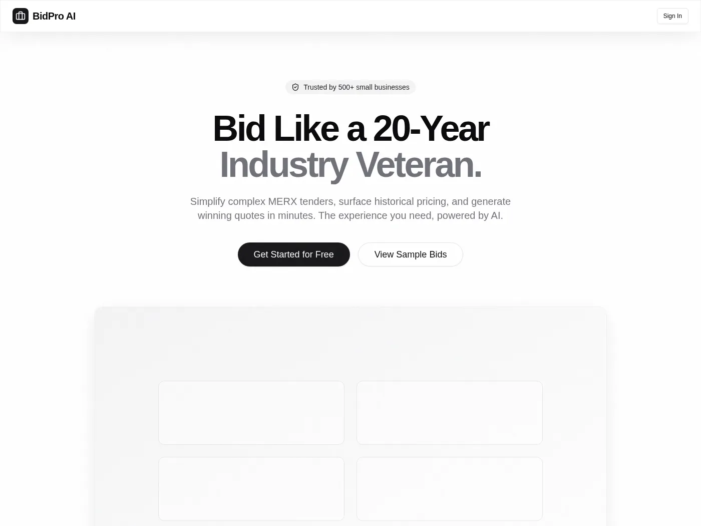 Bid Pro AI Assistant