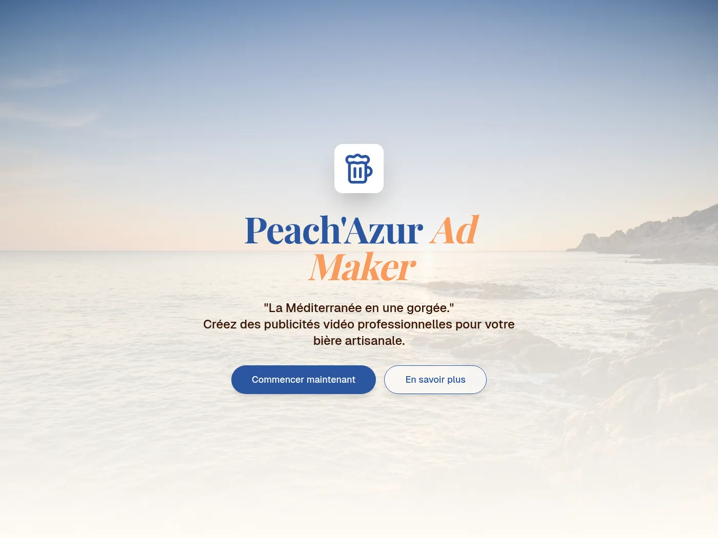 Bière Ad Video Maker