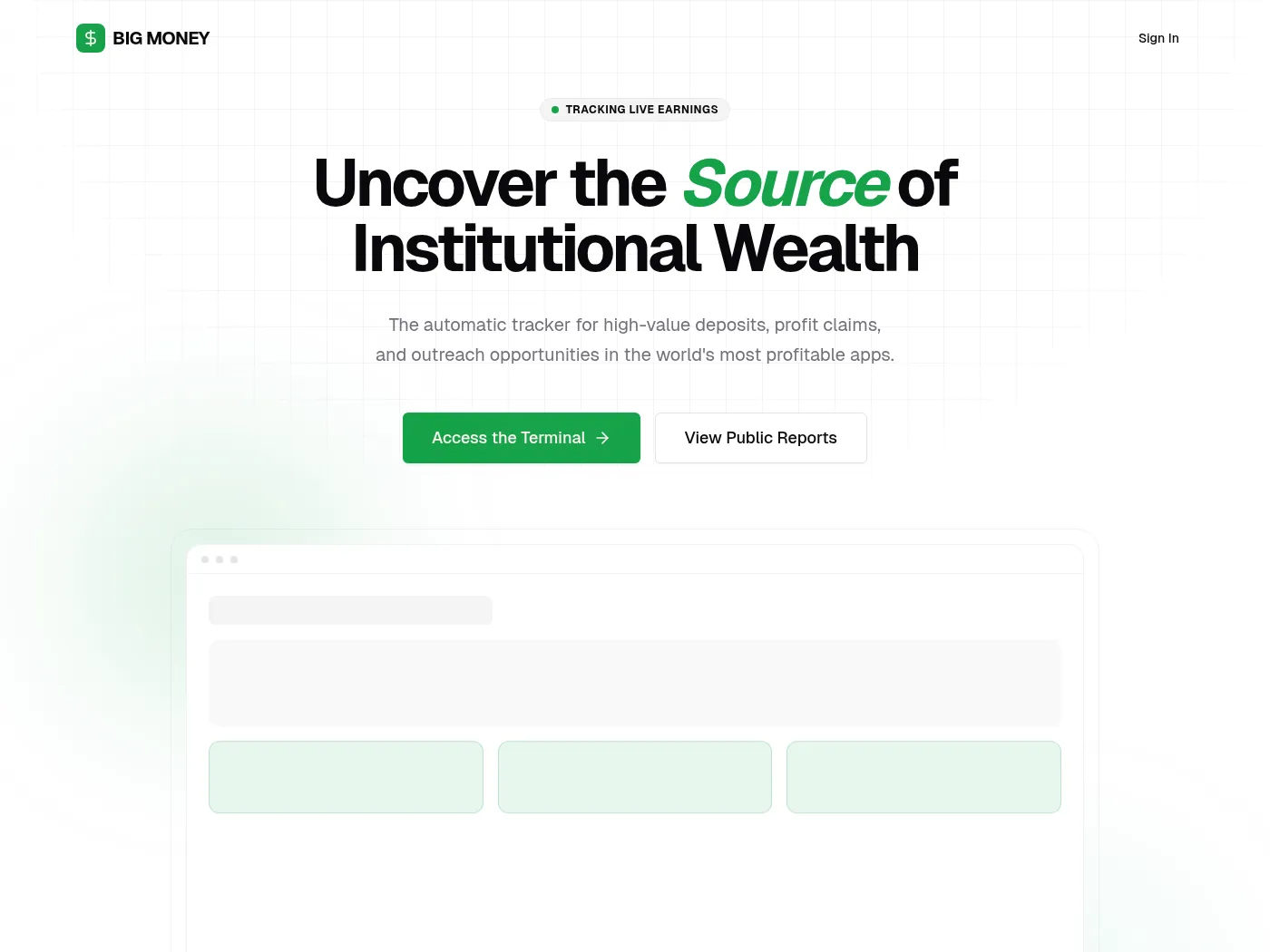 Big Money Blog Tracker