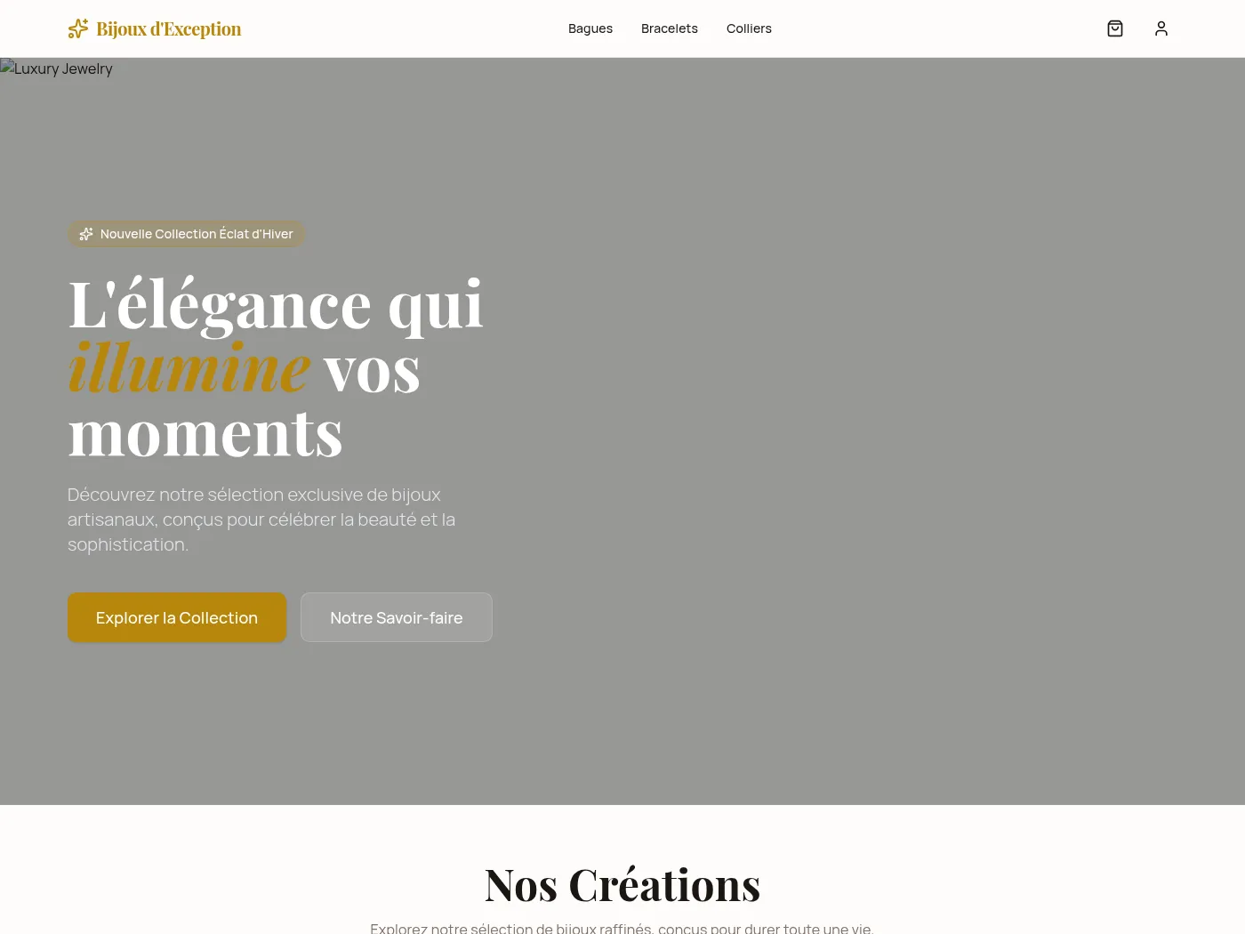 Bijoutier Boutique Site