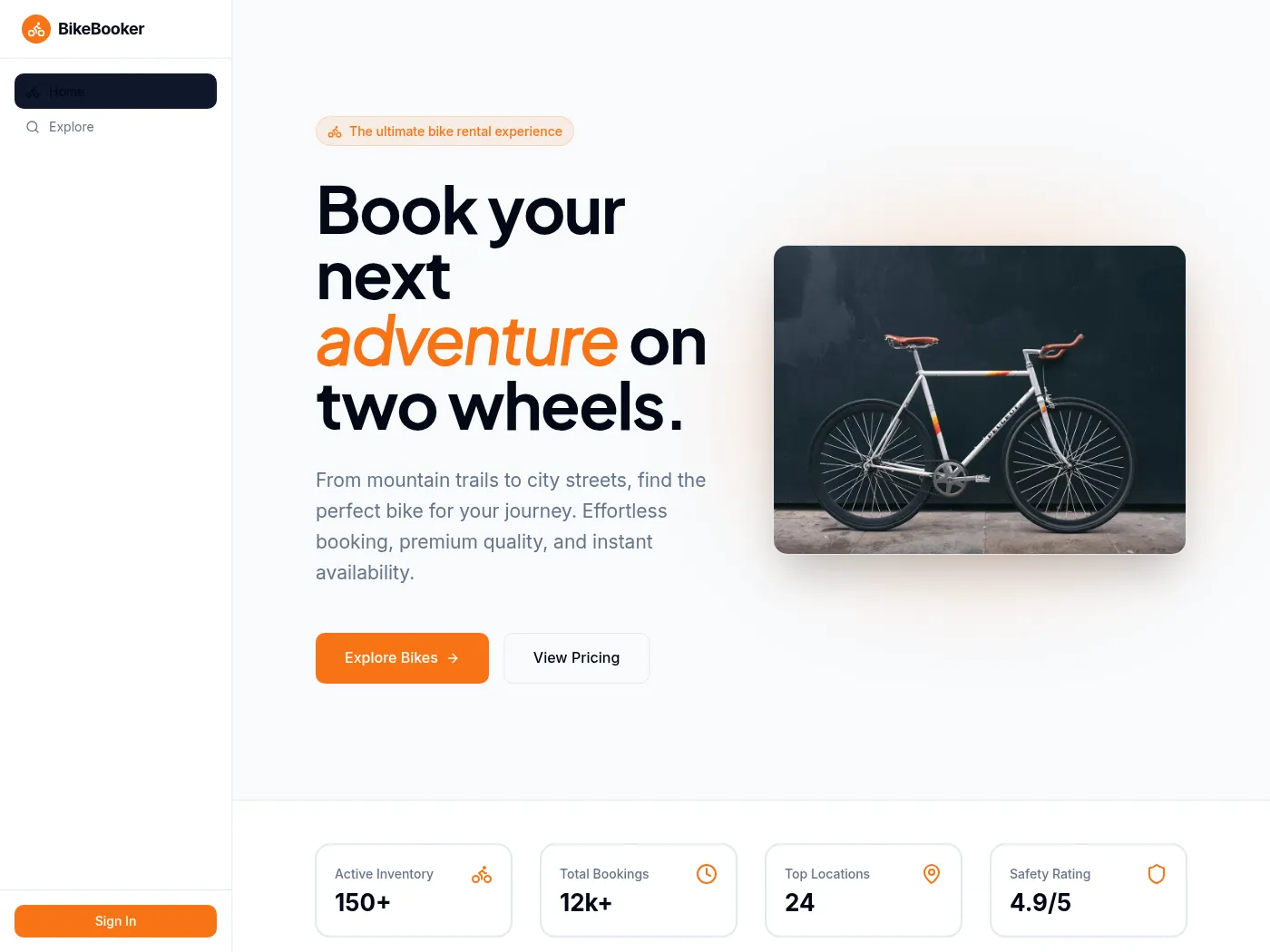 BikeBooker Web App