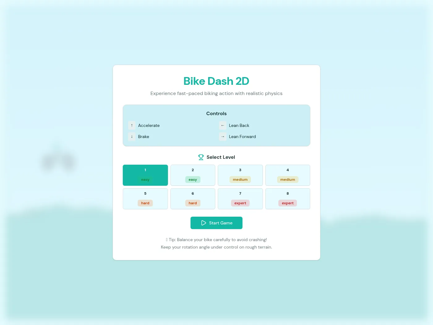 Bike Dash 2D