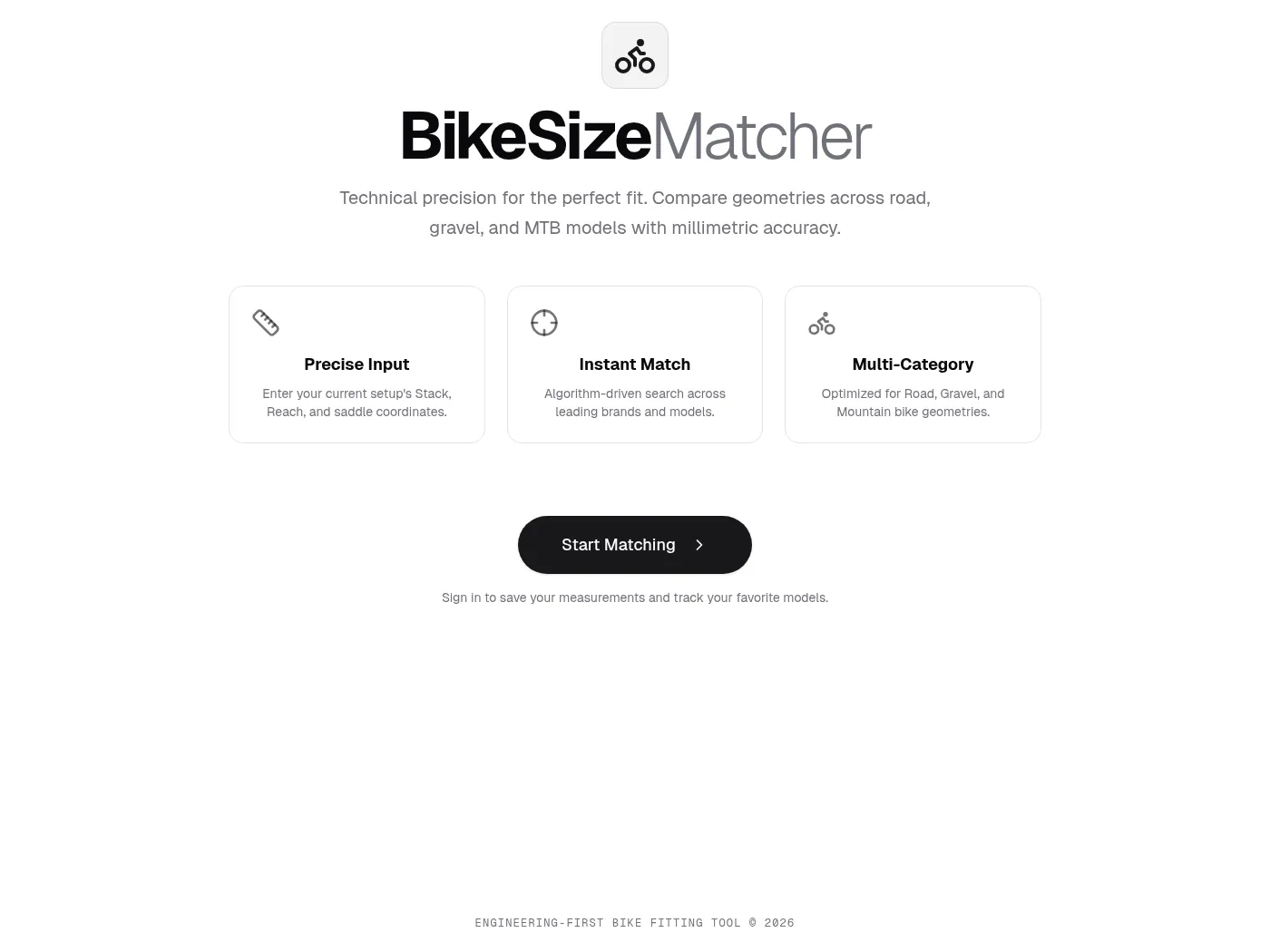 Bike Size Matcher