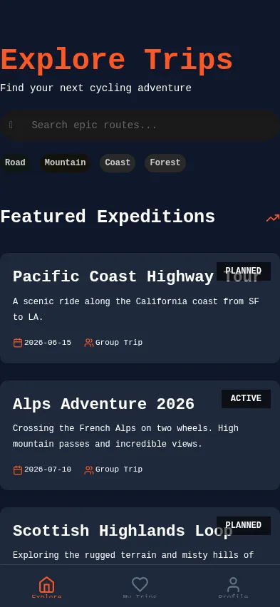 Bike Trip Planner